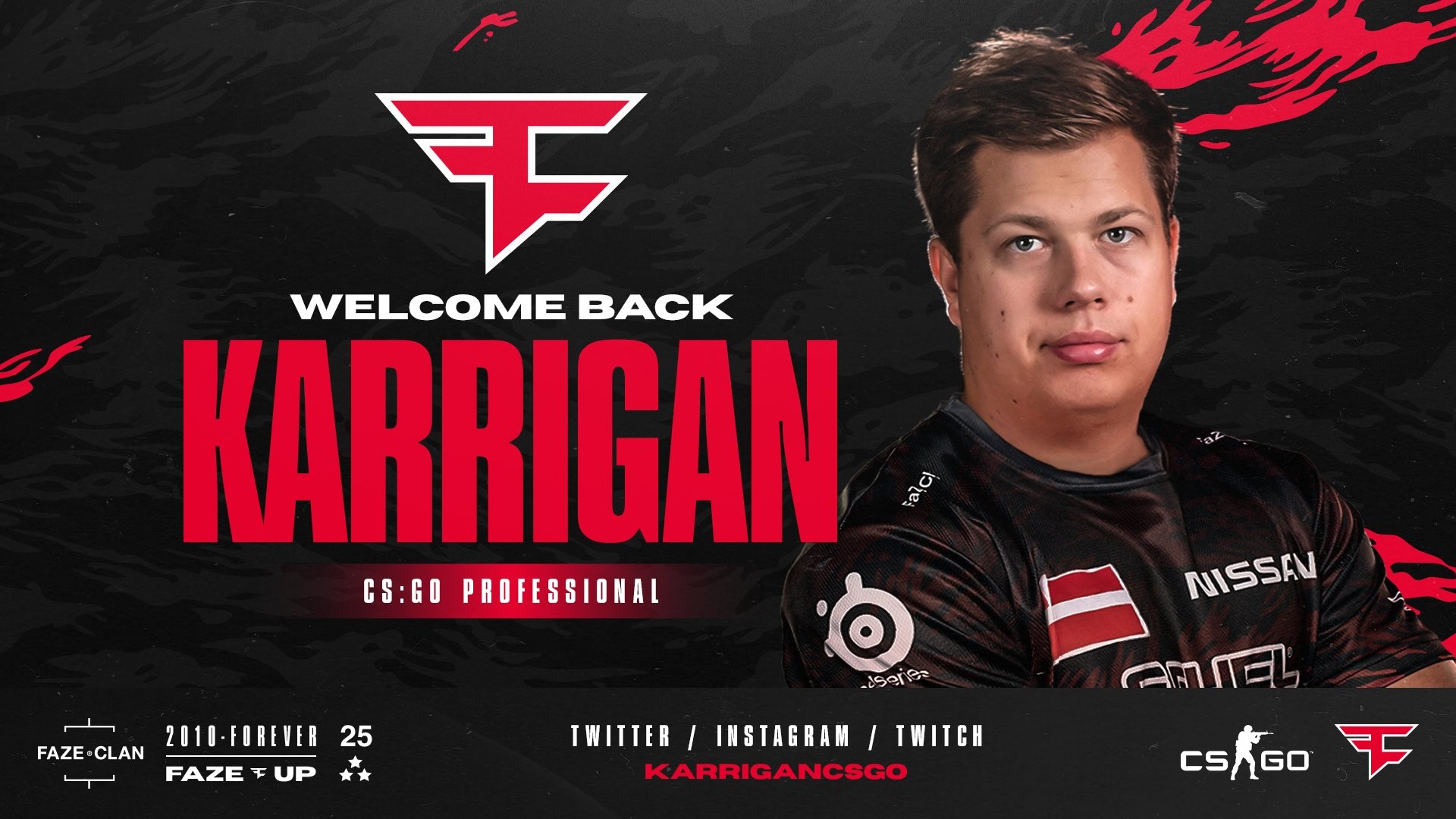 karrigan chez FaZe, olof se retire | News | 1pv