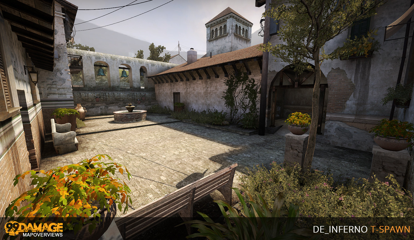 Visited the IRL inspiration for de_inferno T spawn (Mission San Juan ...